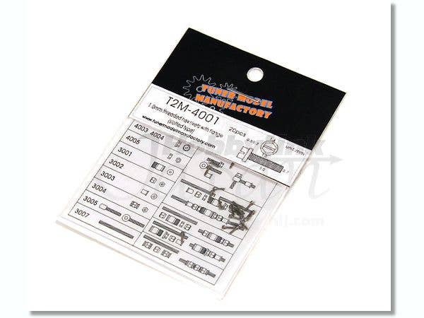 1.0mm Threaded Hex Rivets w/Flange Slotted Type (20pcs) | HLJ.com