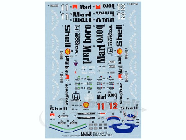 McLaren MP4/4 Full Sponsor Decal | HLJ.com