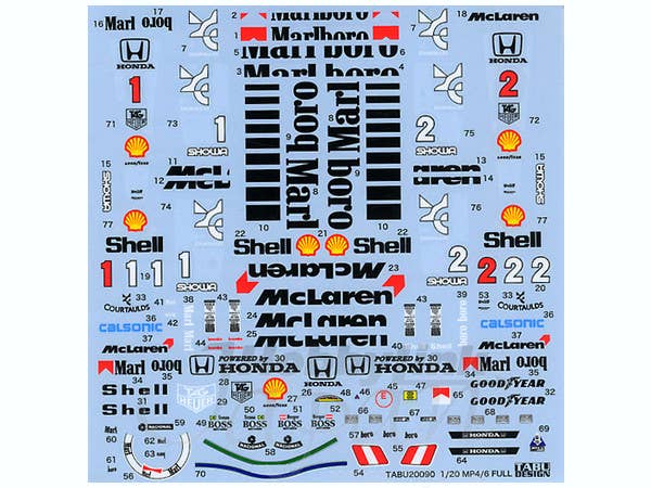 McLaren MP4/6 Peeling Decal | HLJ.com