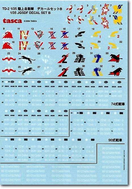 JGSDF Decal Set B | HLJ.com