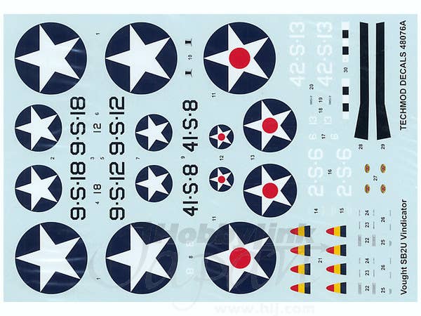 Vought SB2U Vindicator at War Decals | HLJ.com