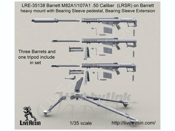 Barrett M82A1/107A1 .50 Caliber on M3 Tripod | HLJ.com