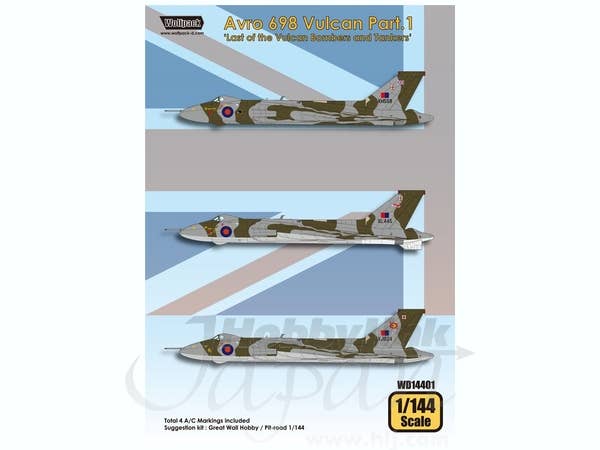 Avro 698 Vulcan Decal Part 1 Last of the Vulcan Bombers and Tankers ...