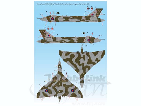 Avro 698 Vulcan Decal Part 1 Last of the Vulcan Bombers and Tankers ...