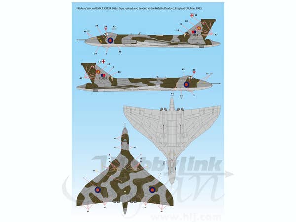 Avro 698 Vulcan Decal Part 1 Last of the Vulcan Bombers and Tankers ...