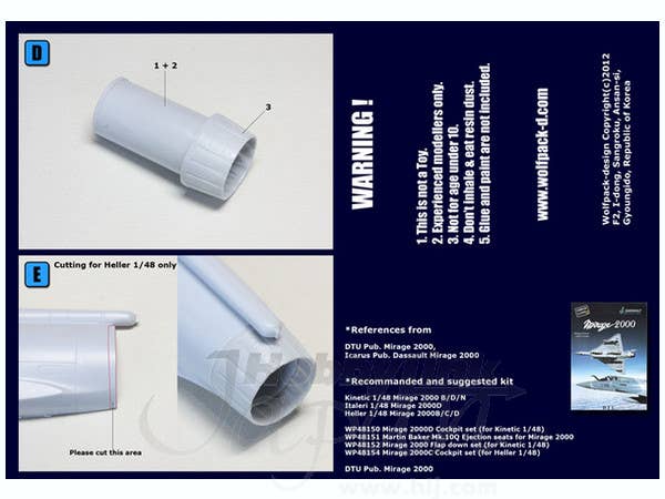 Mirage 2000 SNECMA M53 Nozzle Set (for Heller/Kinetic) | HLJ.com
