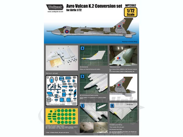 Avro Vulcan K.2 Conversion set (Airfix) | HLJ.com